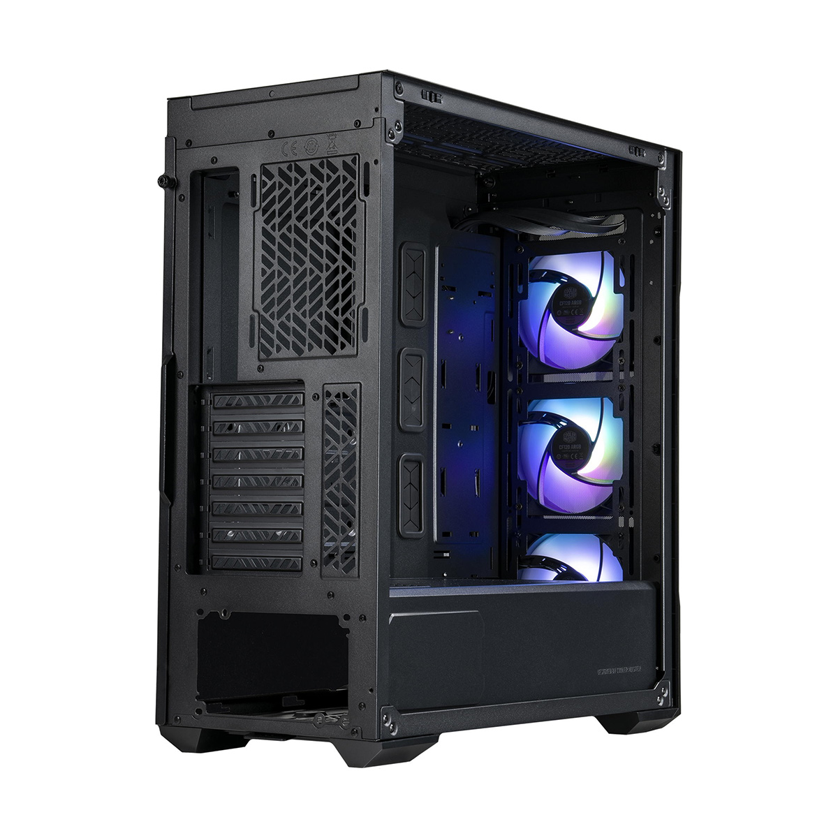 Cooler Master MasterBox TD500 V2 Clear Tempered Glass ARGB Black ATX ...