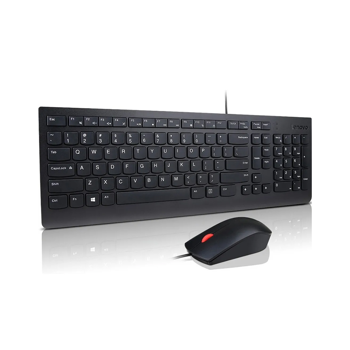 Lenovo Keyboard and Mouse Combo USB QWERTY US English - Black - HugePC ...